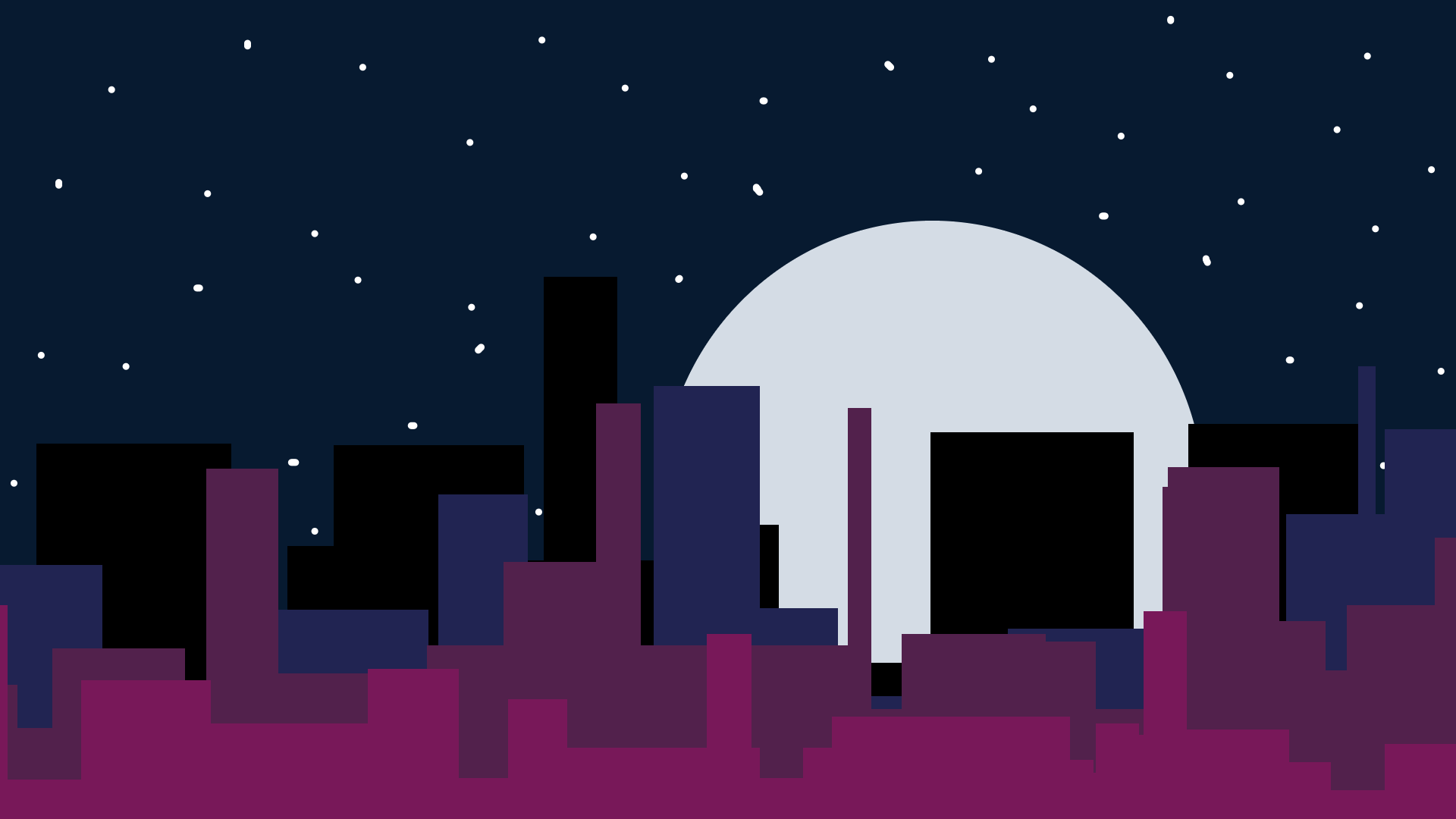 Night Skyline - Wallpaper Cave