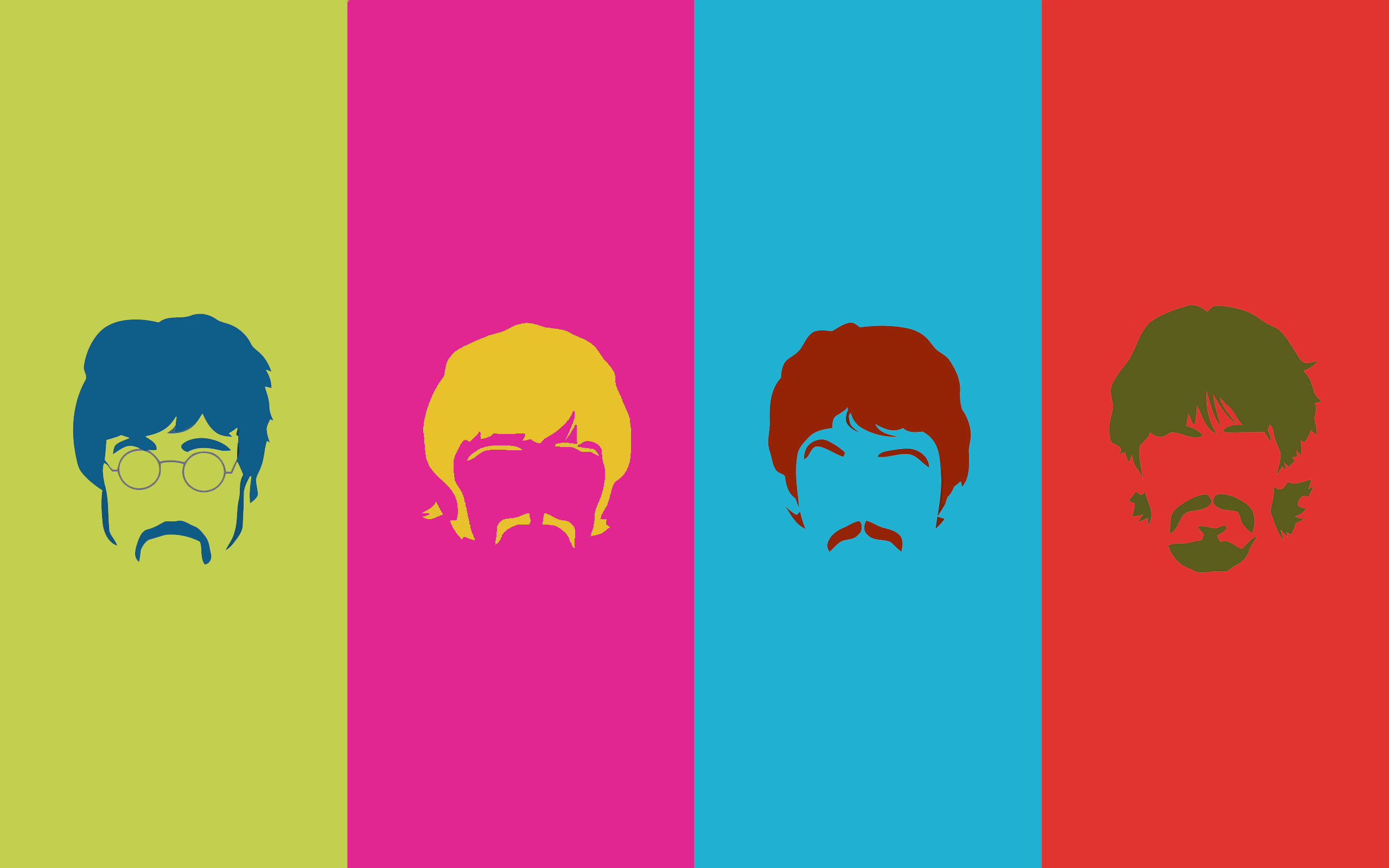 The Beatles Color Wallpaper