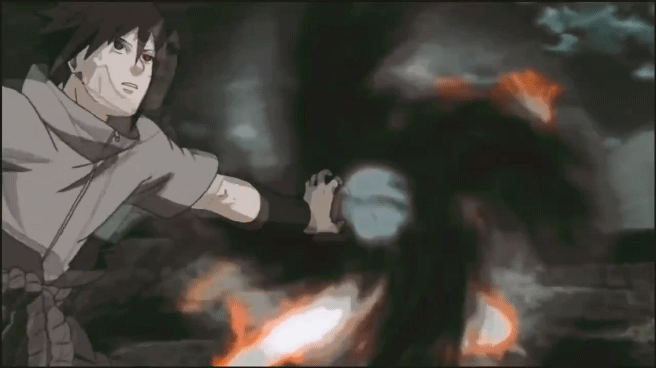 Rasengan Shuriken Vs Chidori Gif
