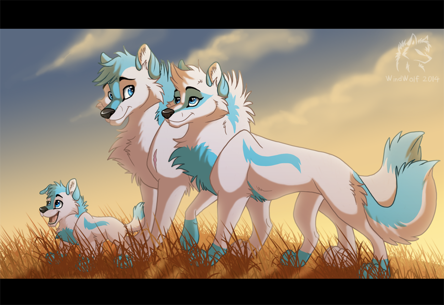 Anime Werewolf Family