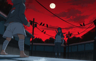 Itachi Uchiha Red Moon 1680x1050 Wallpaper - Wallpaper Cave