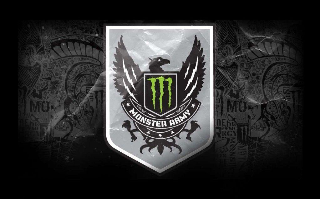 Monster Energy And Fox Racing Logo Wallpaper