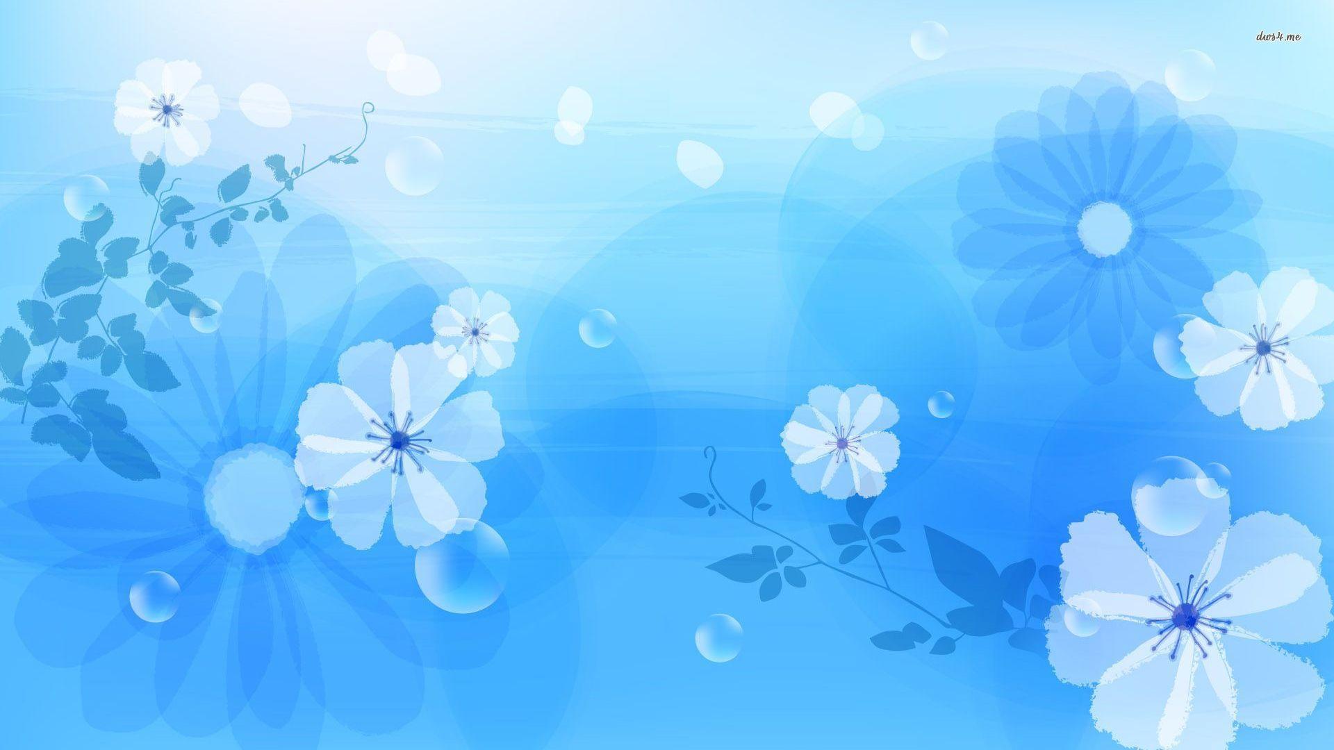 Blue Flower Wallpapers Wallpaper Cave