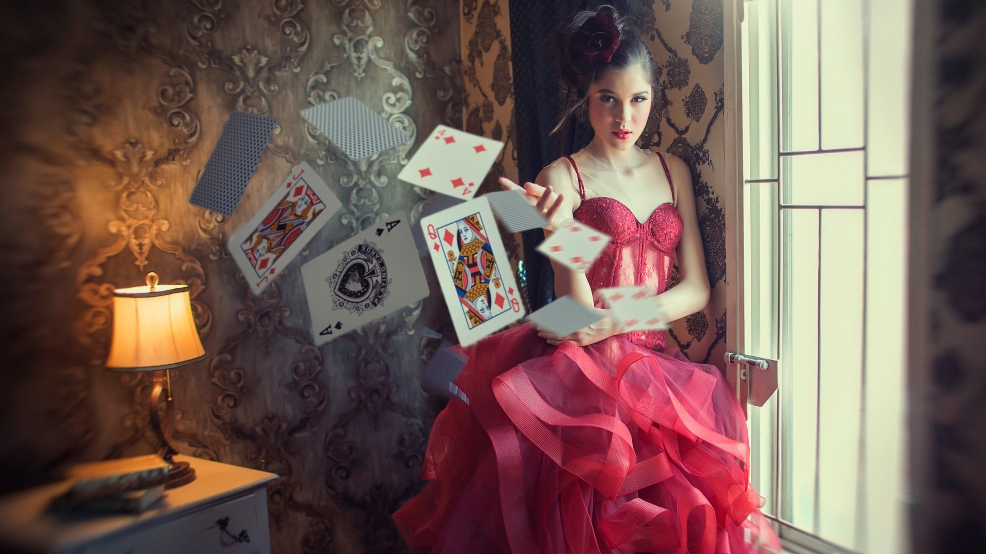 Girls Playing Cards Wallpapers - Wallpaper Cave