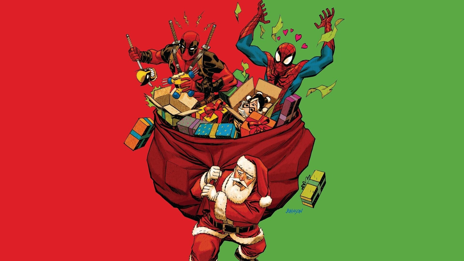 Deadpool Christmas Wallpapers - Wallpaper Cave