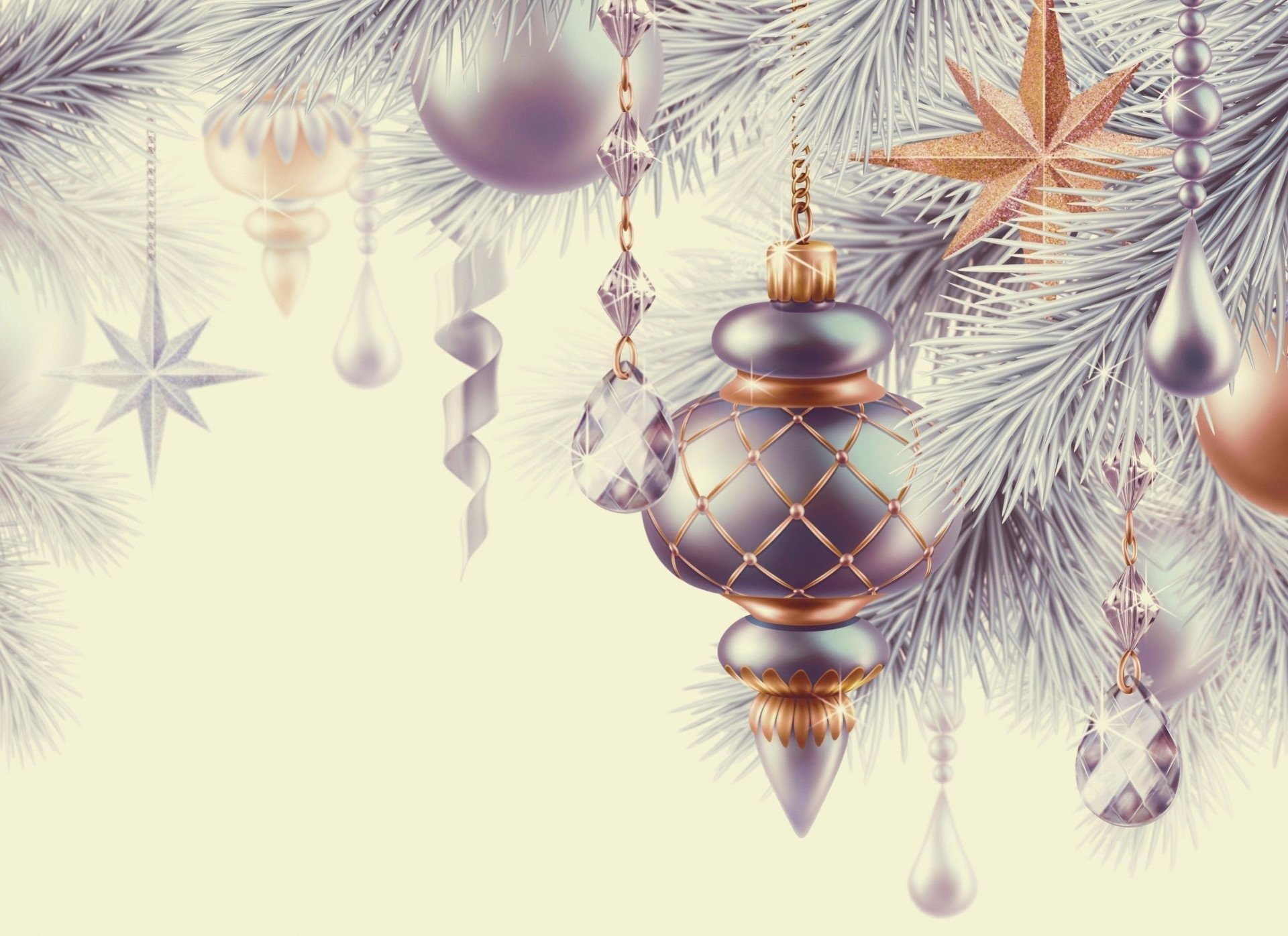 Silver Christmas Decorations Wallpapers - Wallpaper Cave