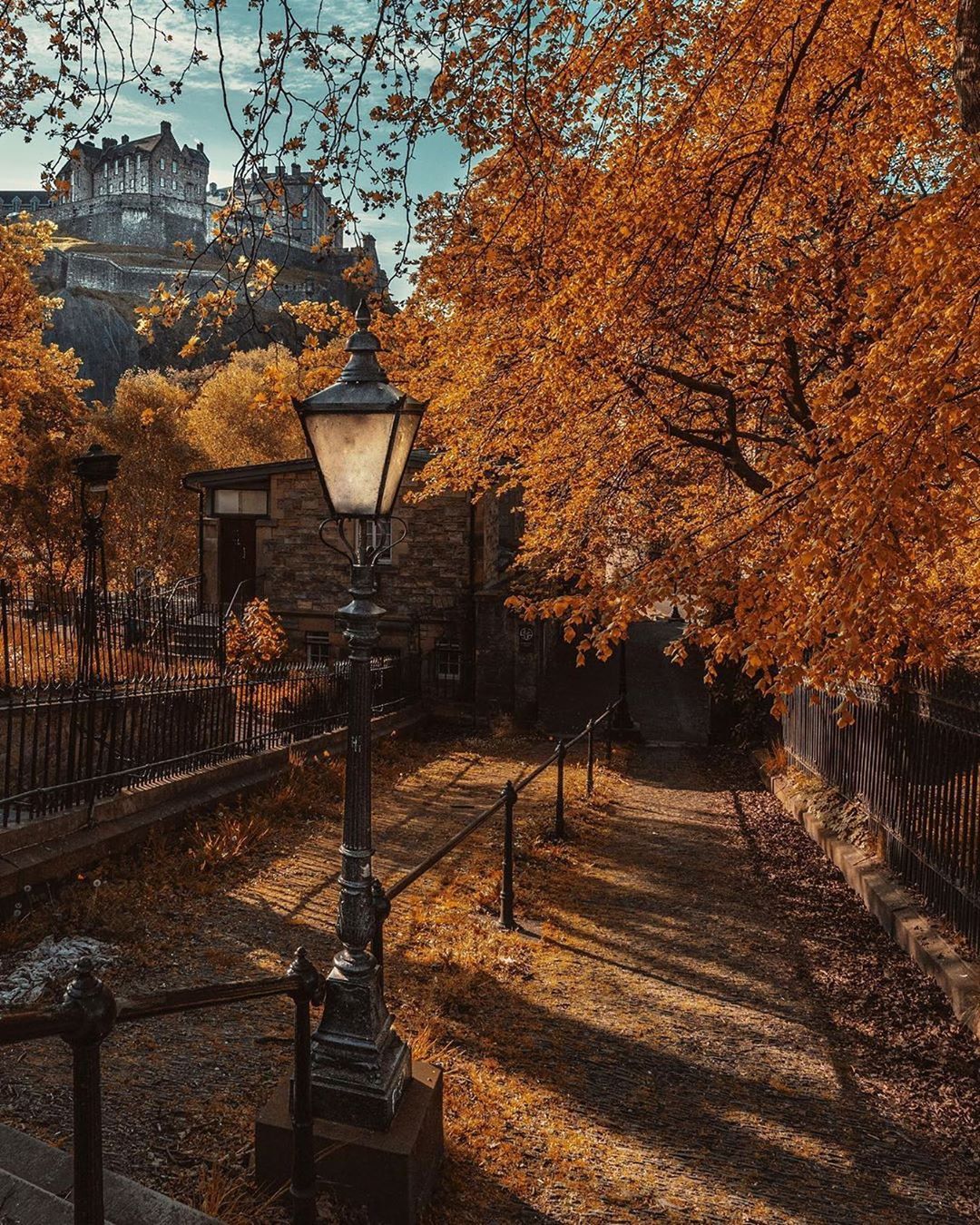Autumn Street Lamp Wallpapers - Wallpaper Cave