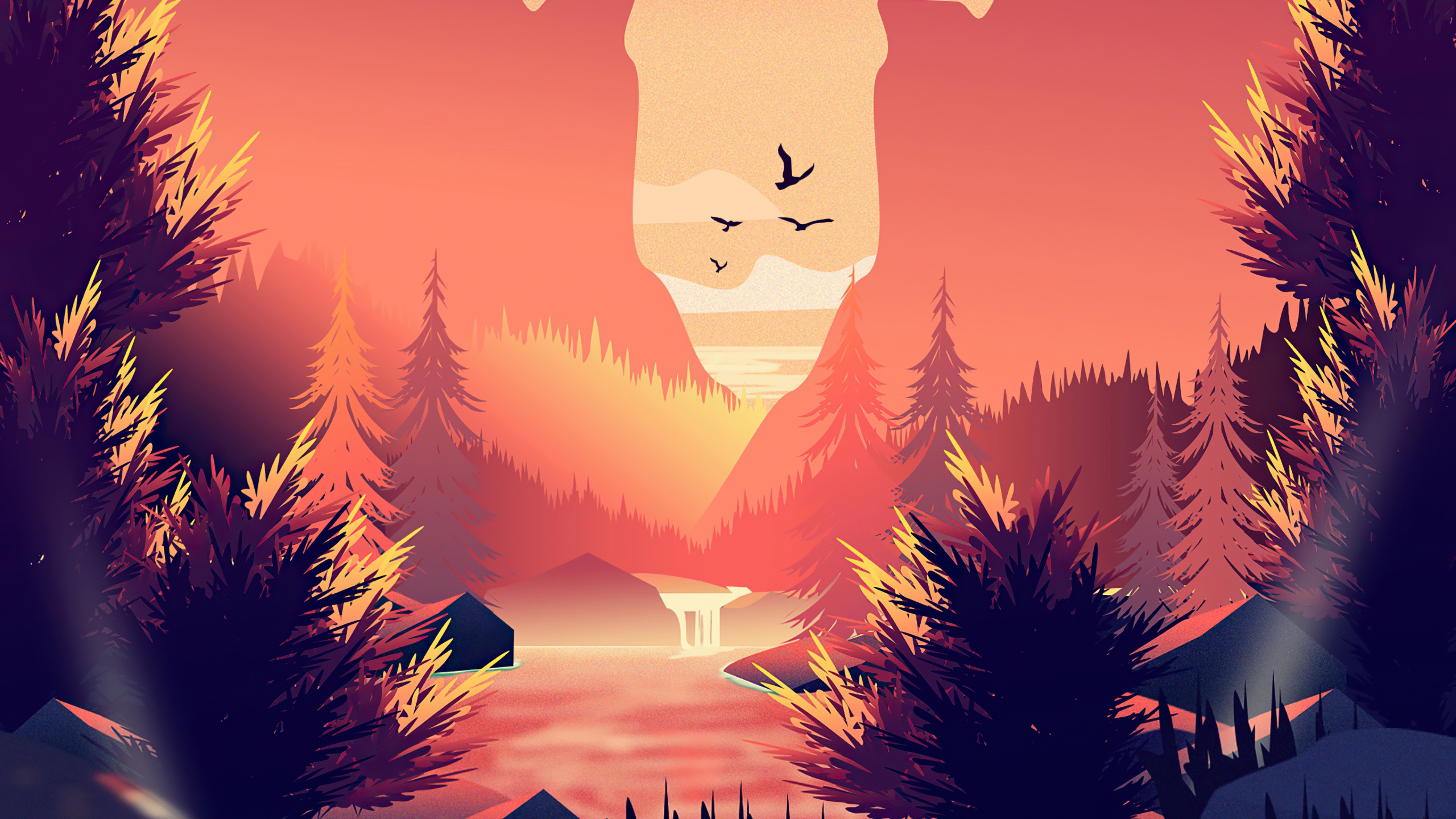 Minimalist Waterfall Wallpapers - Wallpaper Cave