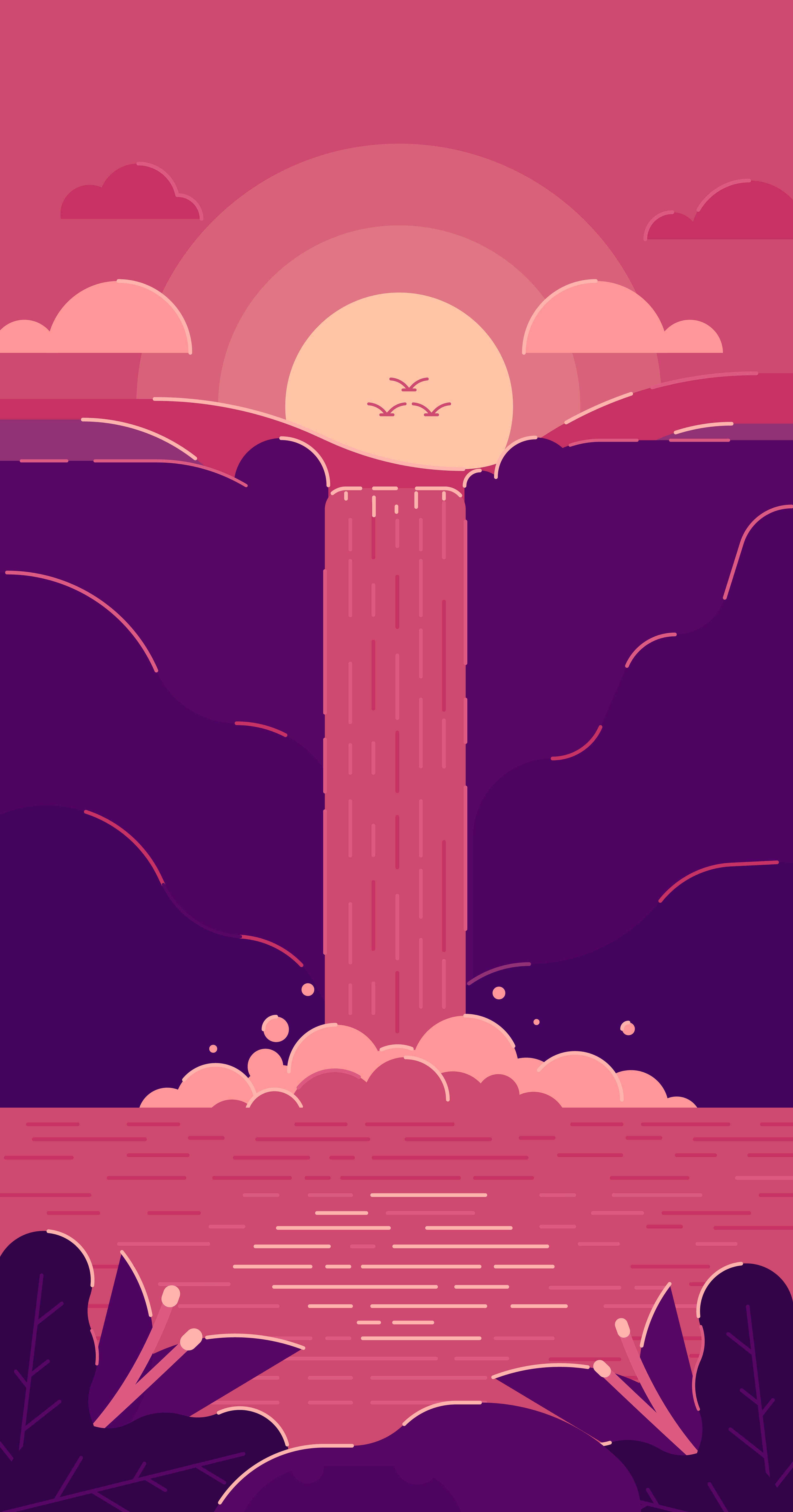 Minimalist Waterfall Wallpapers - Wallpaper Cave