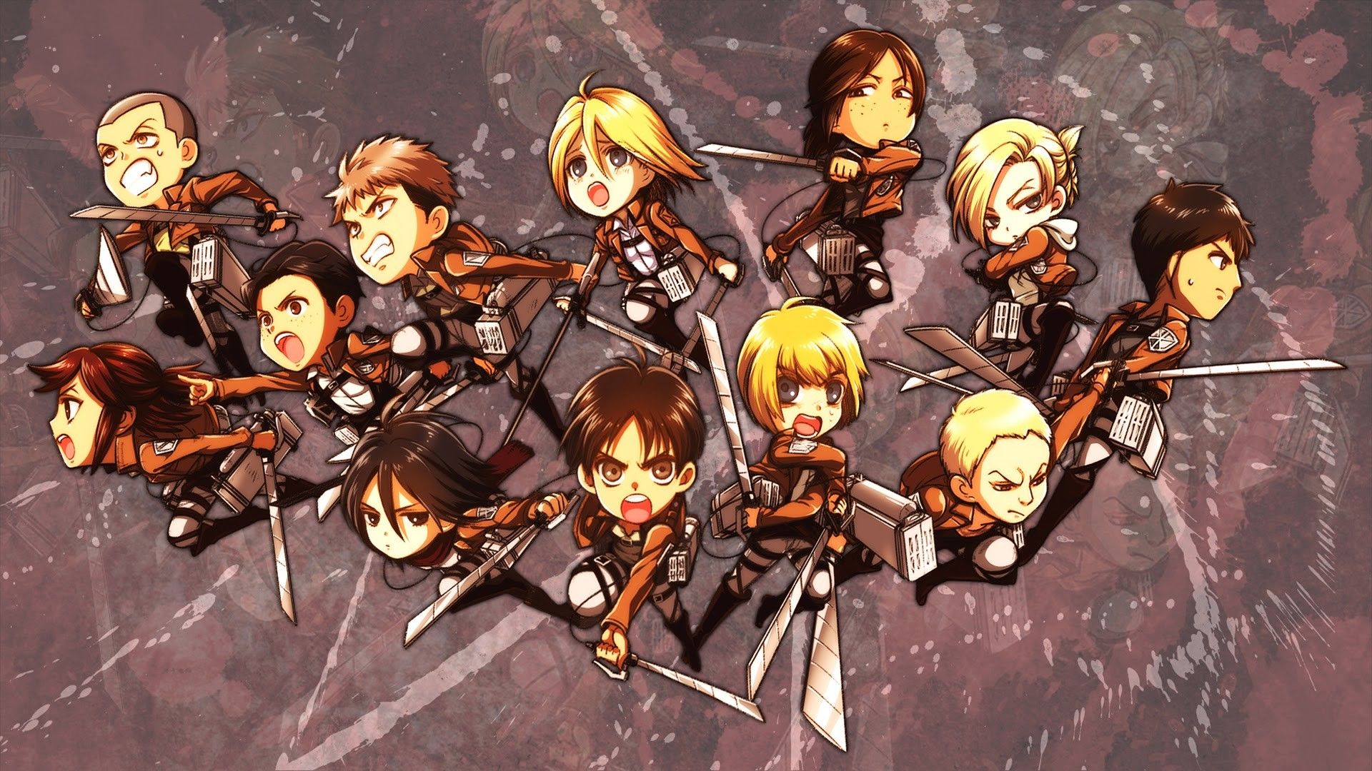 AOT Chibi Wallpapers - Wallpaper Cave