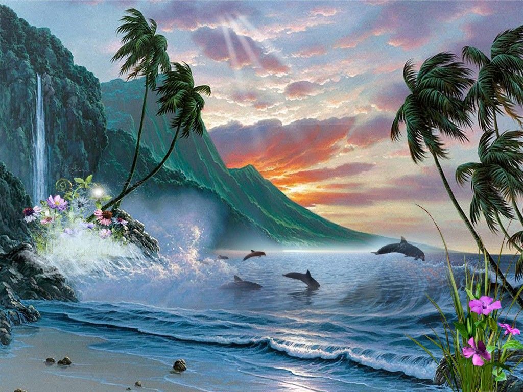 Ocean Painting Wallpapers - Wallpaper Cave