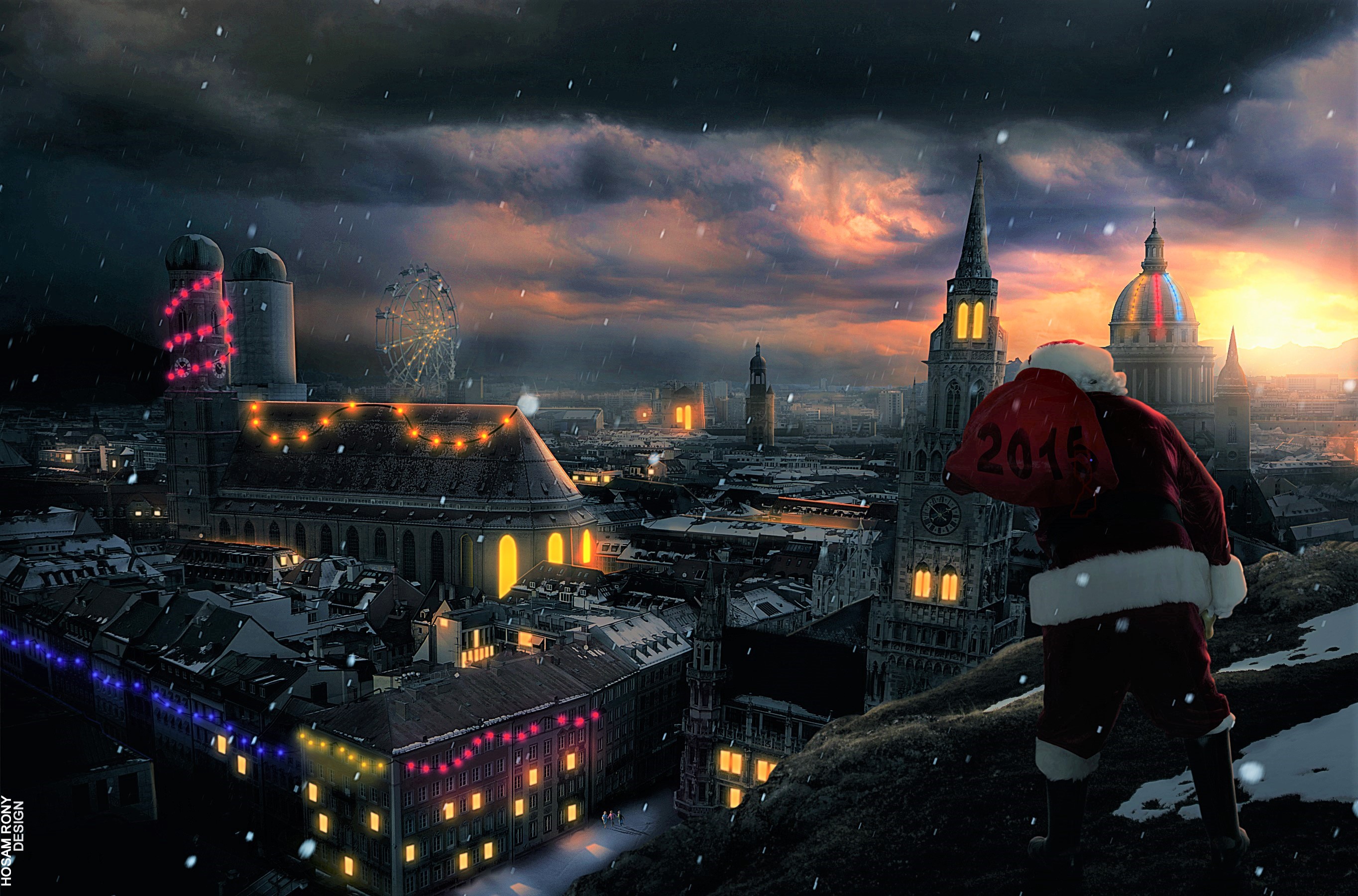 Santa Claus Christmas Night Wallpapers - Wallpaper Cave