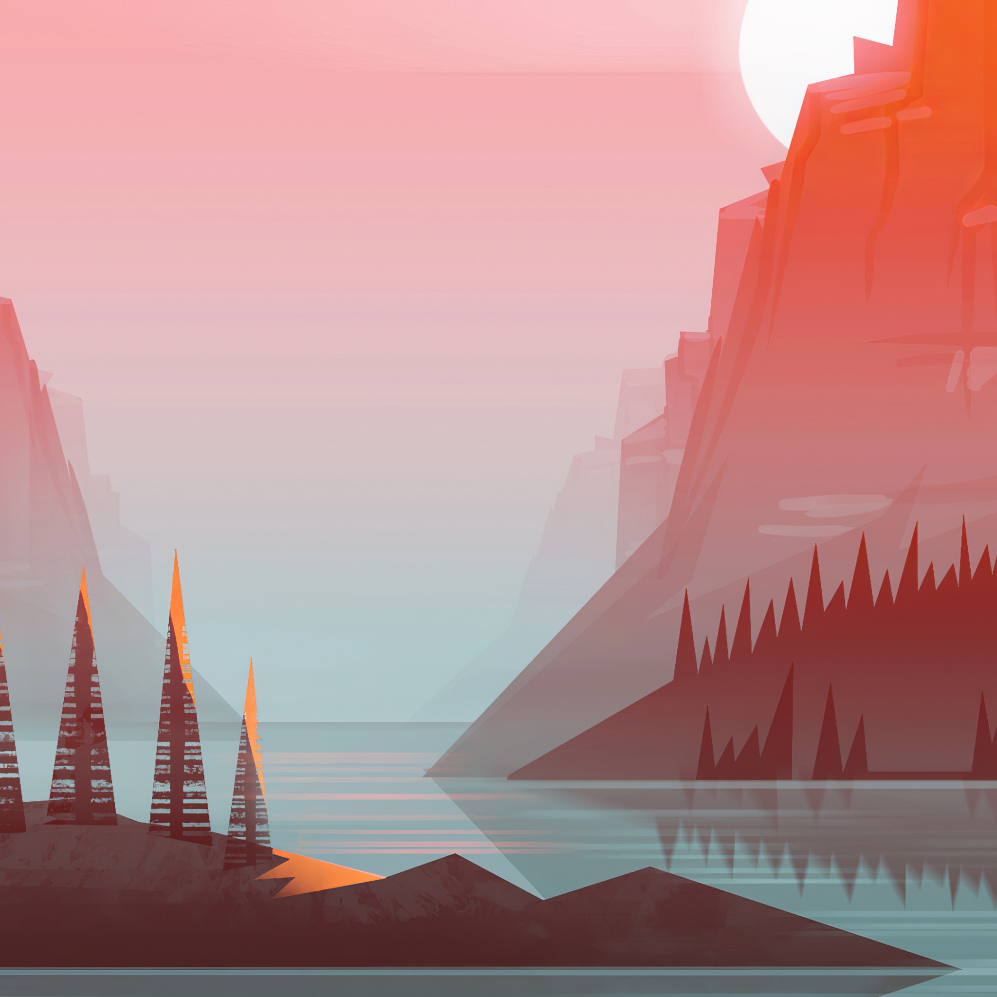 2D Landscape Wallpapers - Wallpaper Cave