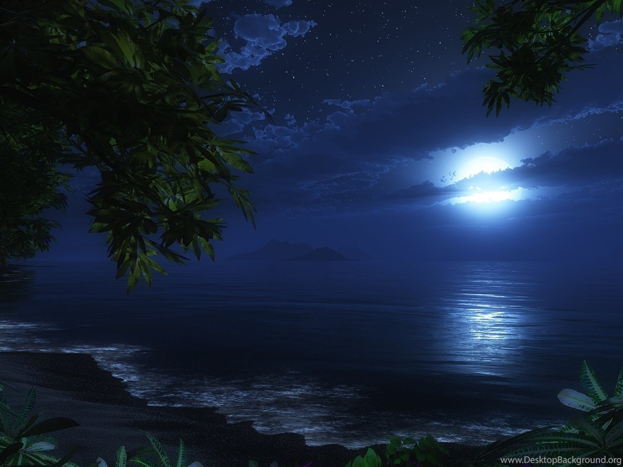 Ocean At Night Wallpapers - Wallpaper Cave
