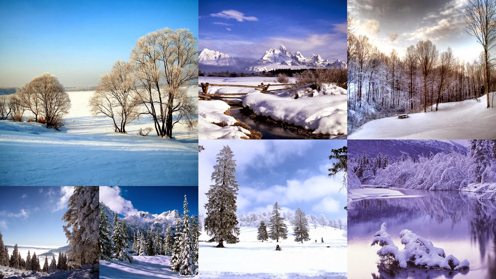 Winter Snow Collages Wallpapers - Wallpaper Cave