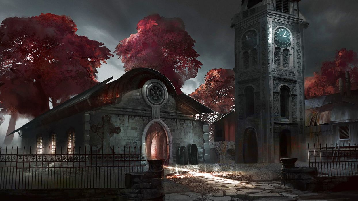Halloween Church Wallpapers - Wallpaper Cave