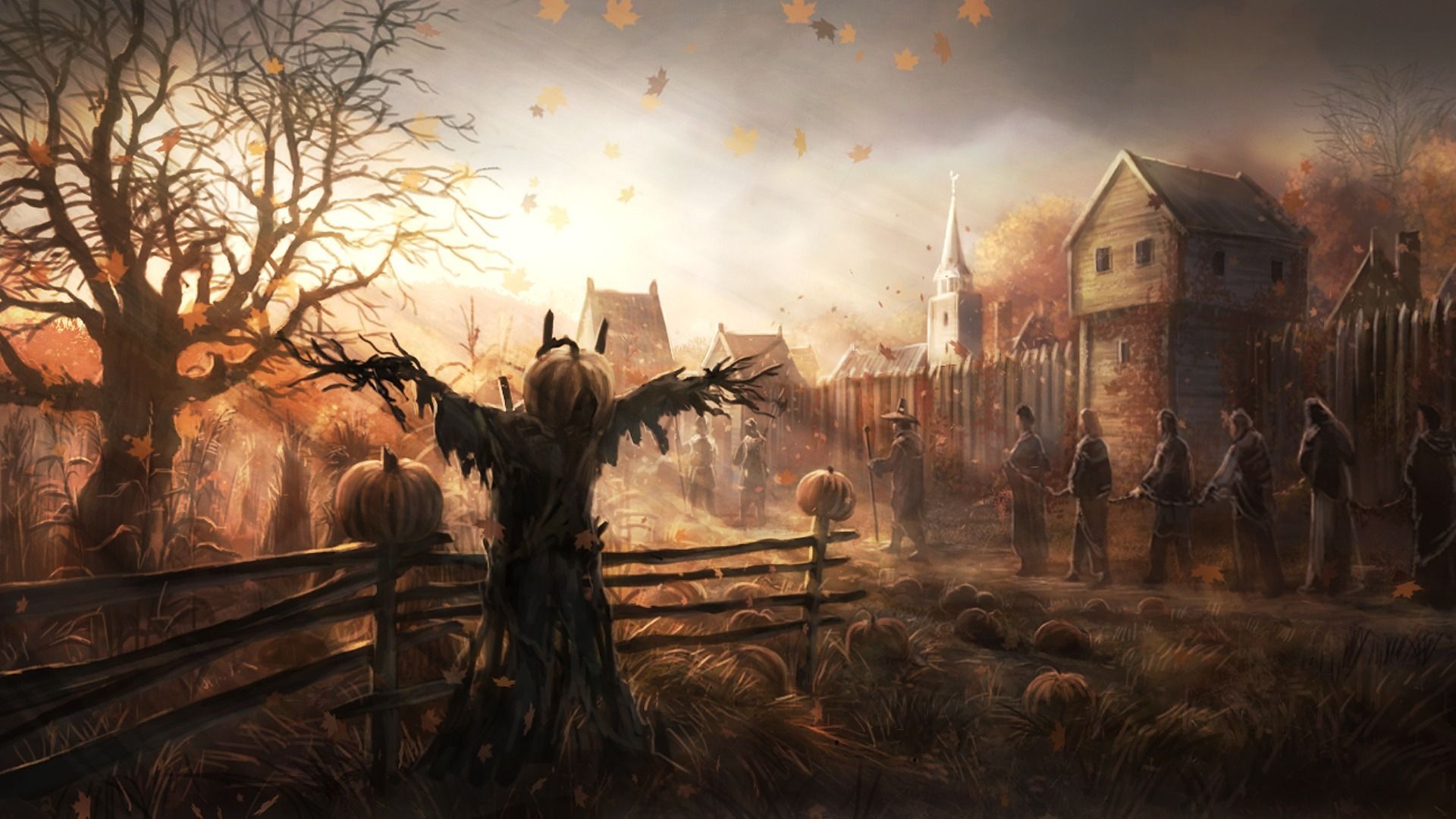 Halloween Farm Wallpapers - Wallpaper Cave