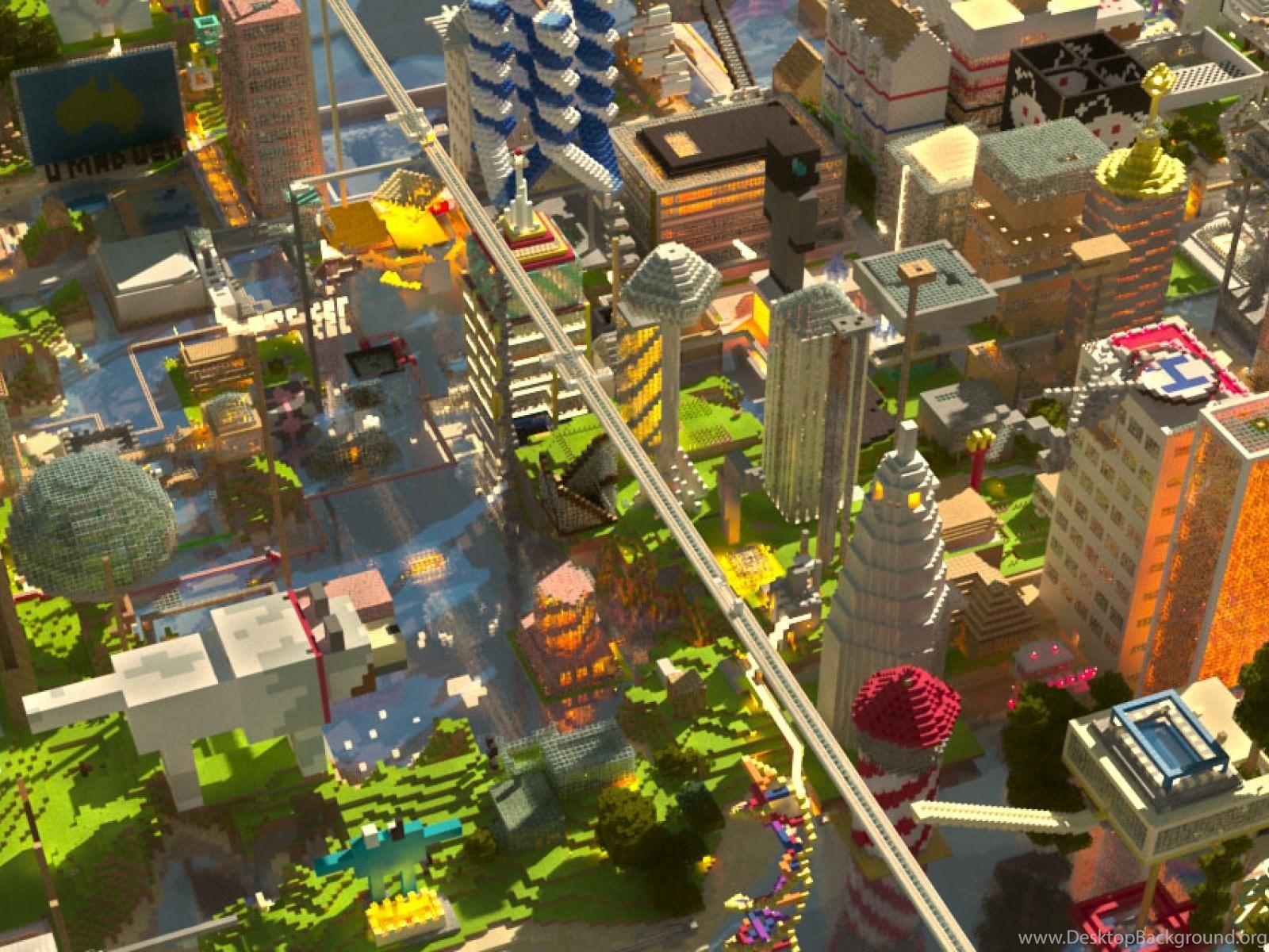 Minecraft City Wallpapers - Wallpaper Cave