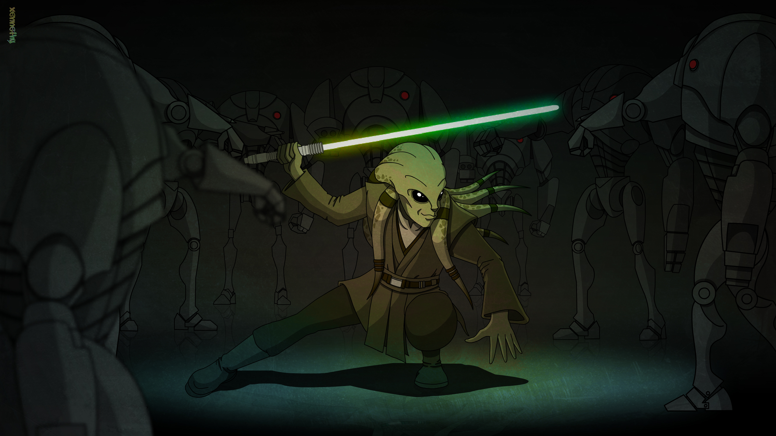 Kit Fisto Lightsaber Desktop Wallpapers - Wallpaper Cave