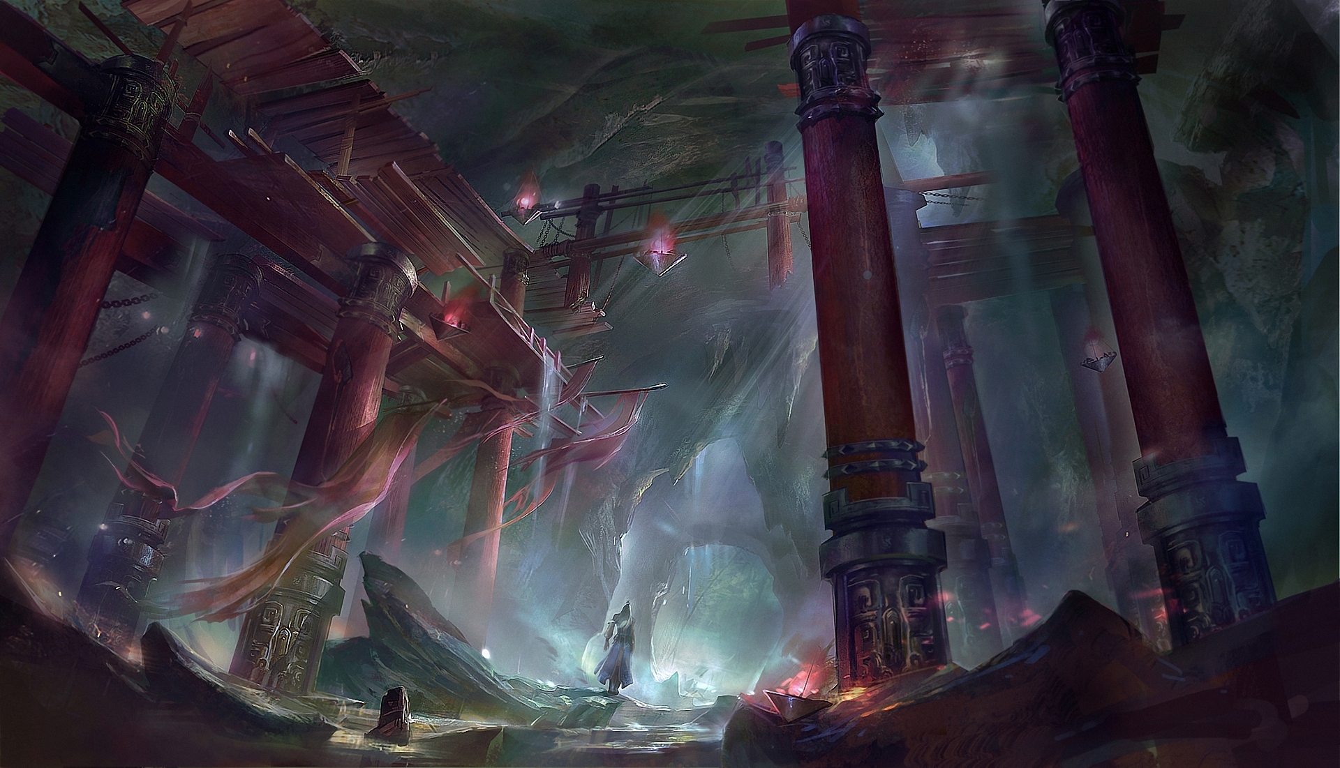 Anime Temple Wallpapers - Wallpaper Cave