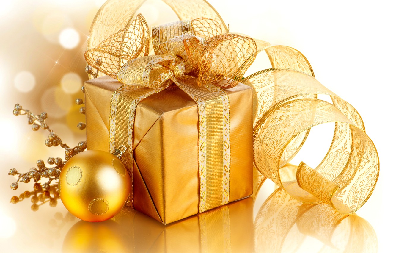 Gold Christmas Gift Wallpapers - Wallpaper Cave
