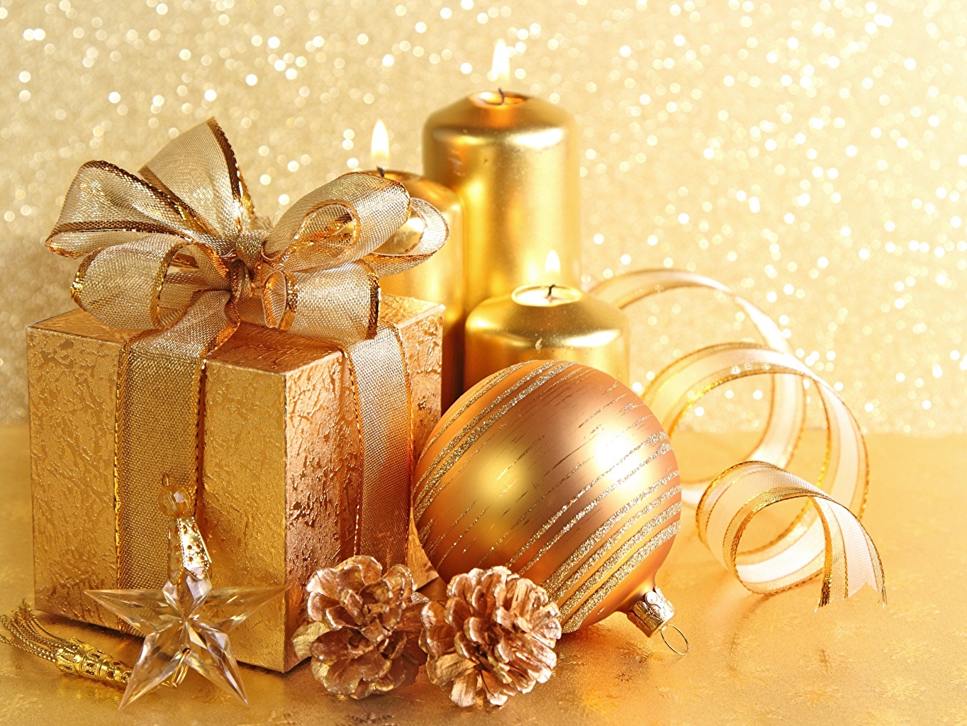 Gold Christmas Gift Wallpapers - Wallpaper Cave