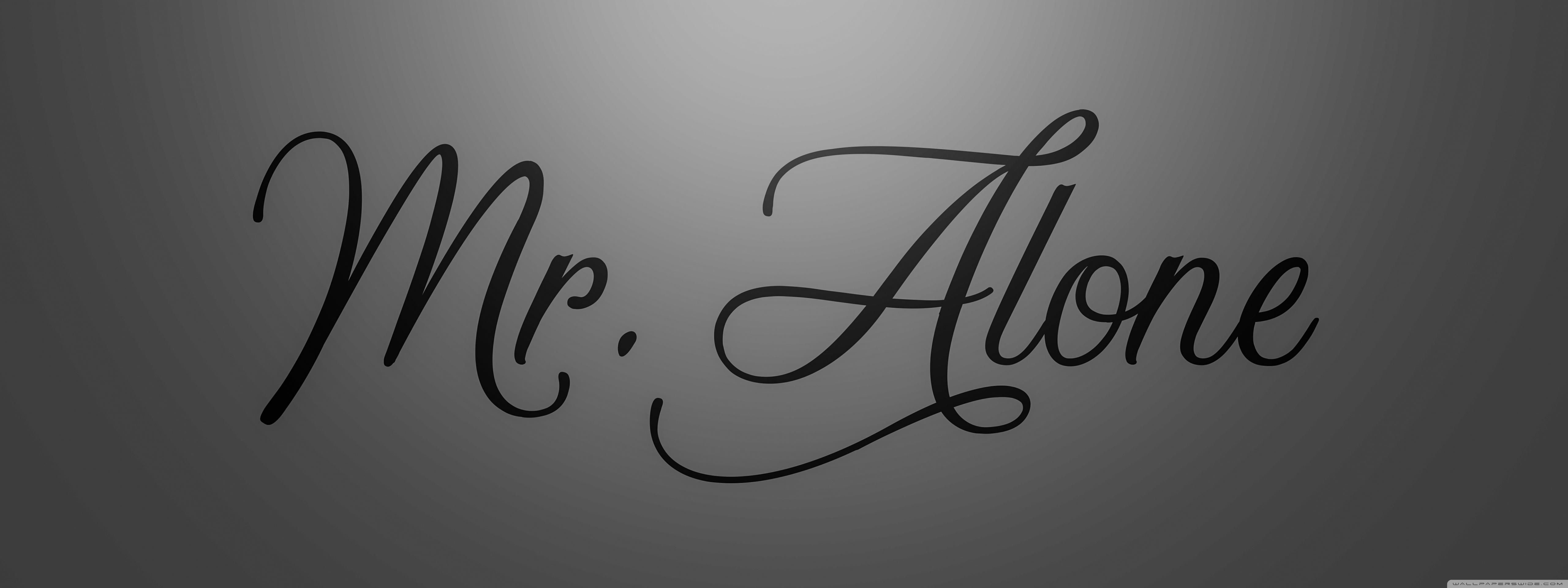 Alone Text Wallpapers Wallpaper Cave