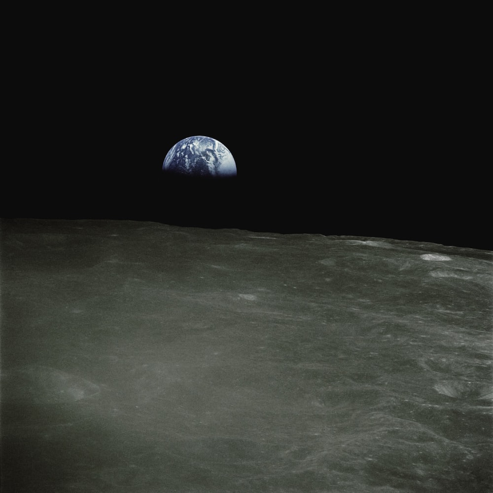 Moon Desktop Background Earthrise Nasa