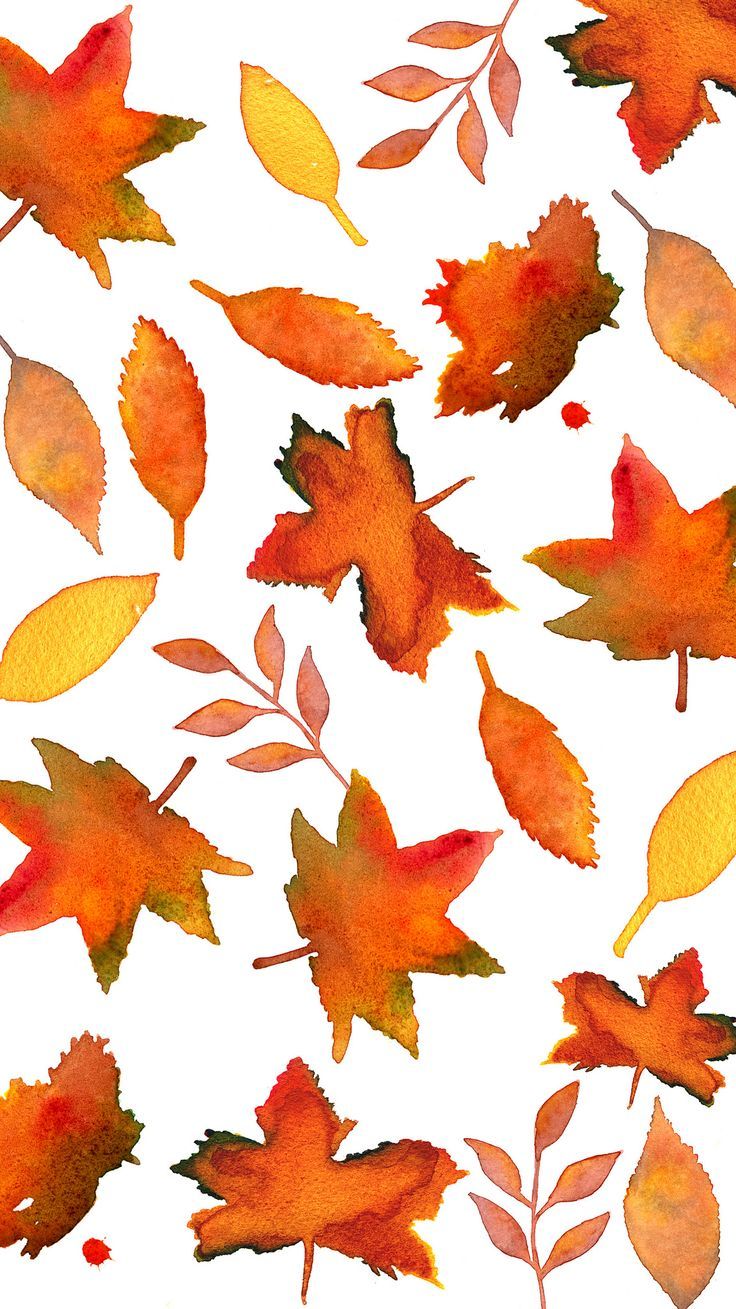 Autumn Leaves Watercolor Wallpapers - Wallpaper Cave
