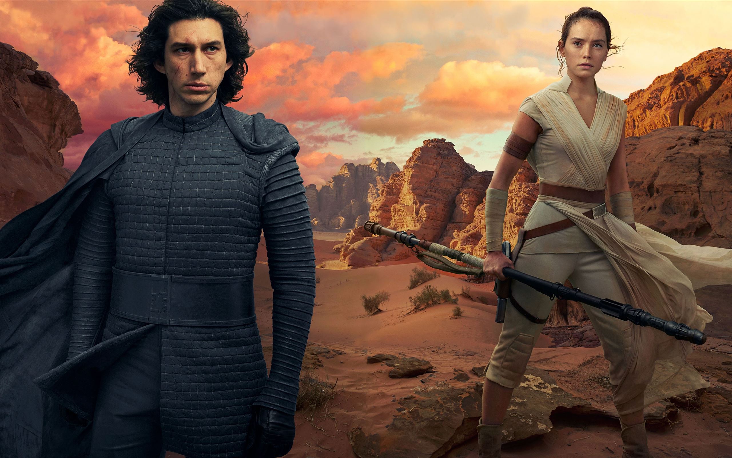 Rey Vs Kylo Ren Computer Wallpapers - Wallpaper Cave
