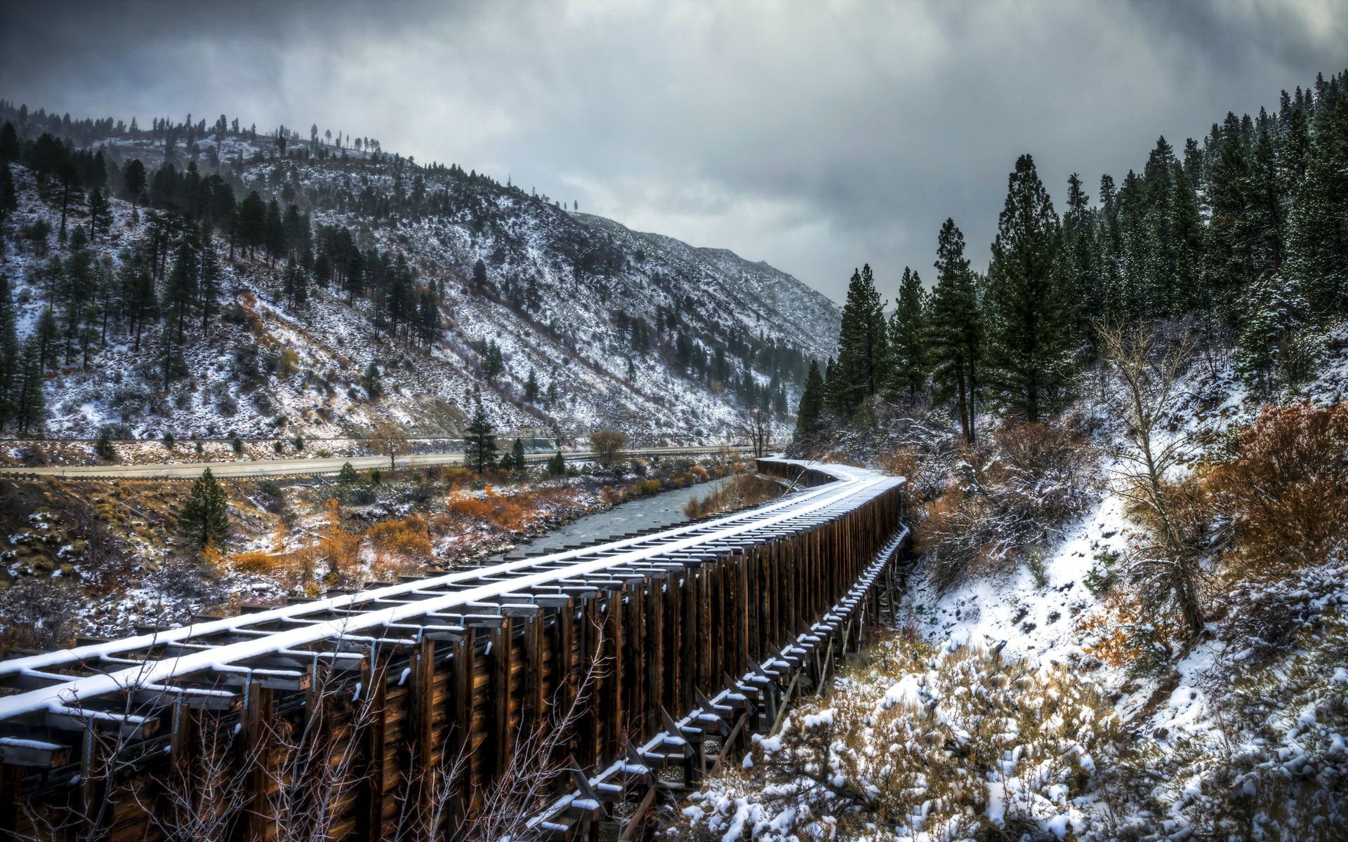 Winter Railway Wallpapers - Wallpaper Cave