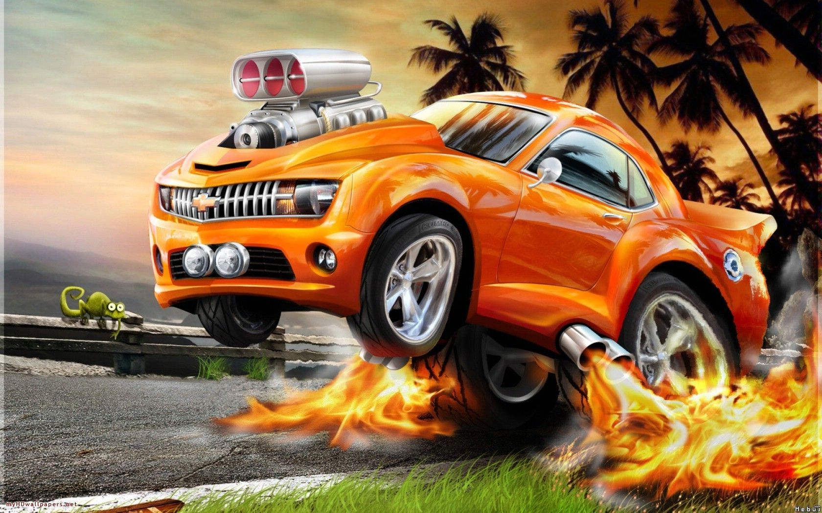Cartoon Racer With Car Wallpapers - Wallpaper Cave