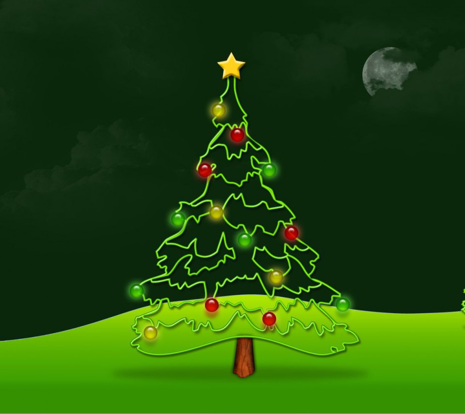 Christmas Forest Cartoon Wallpapers - Wallpaper Cave