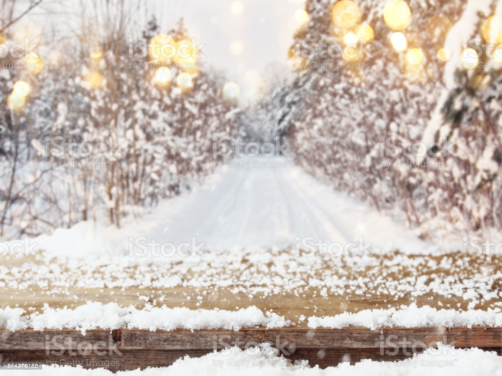 Wooden Table Winter Wallpapers - Wallpaper Cave