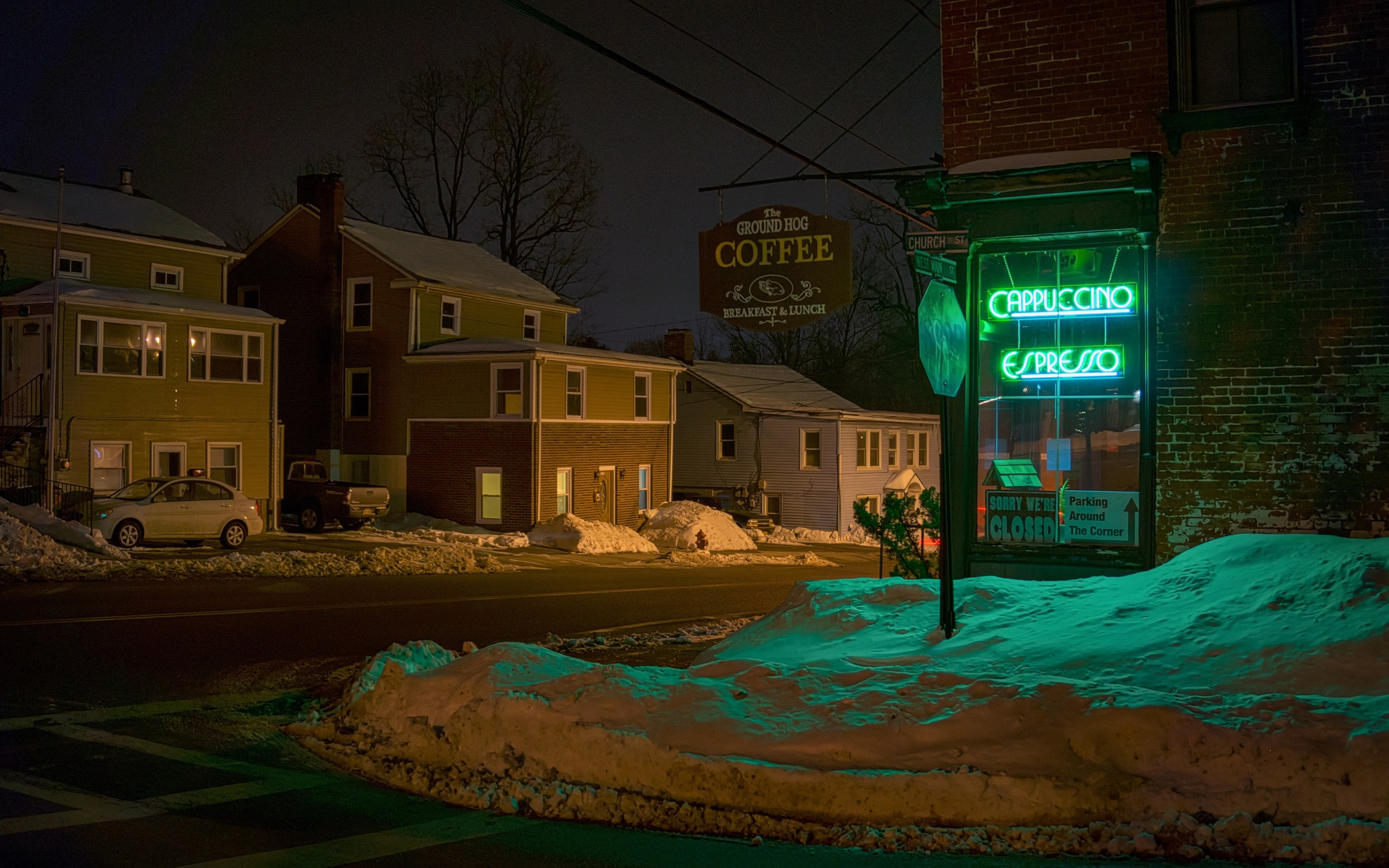 Winter Town Night Wallpapers - Wallpaper Cave