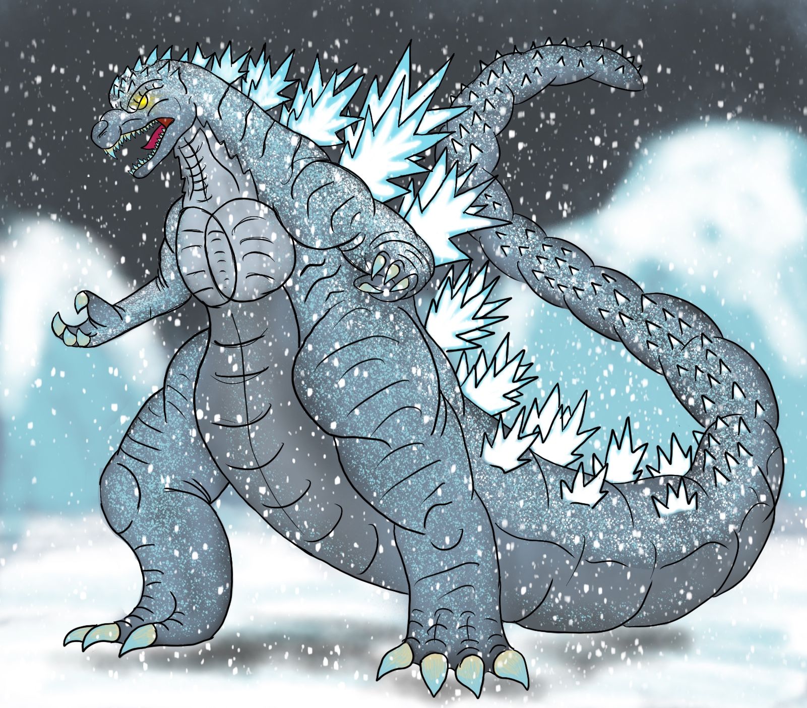Snow Godzilla Wallpapers - Wallpaper Cave