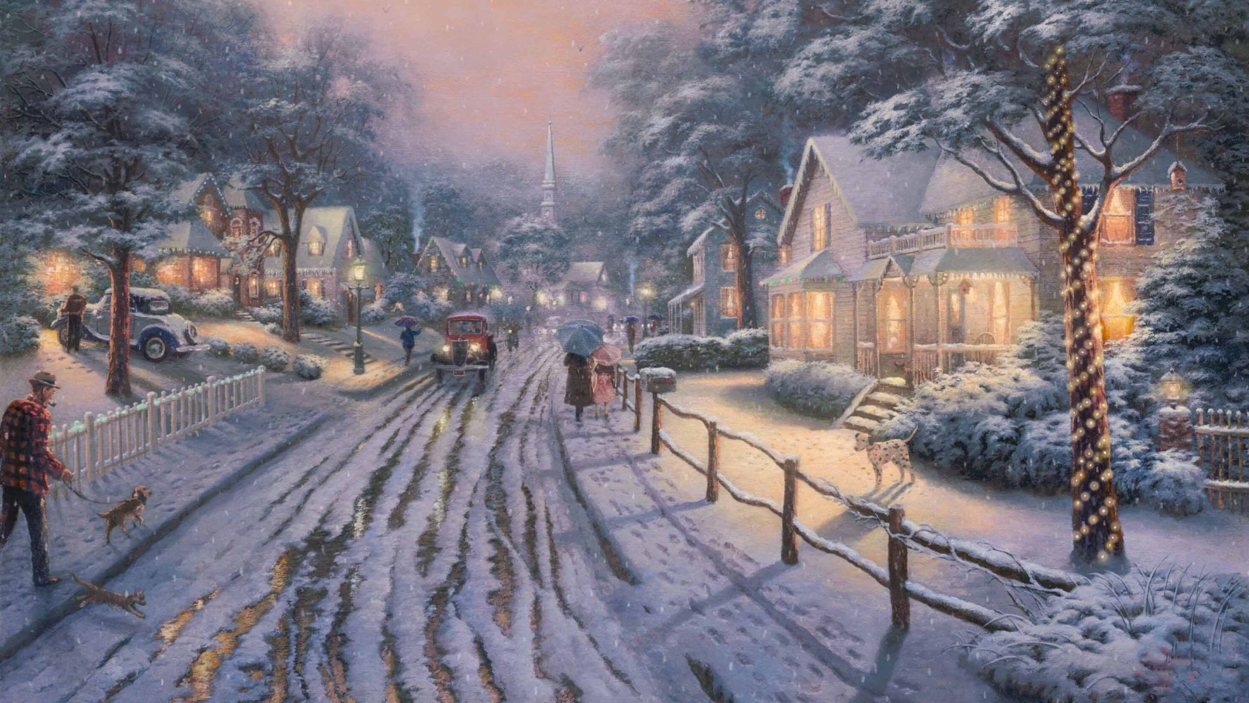 Christmas Road Wallpapers - Wallpaper Cave