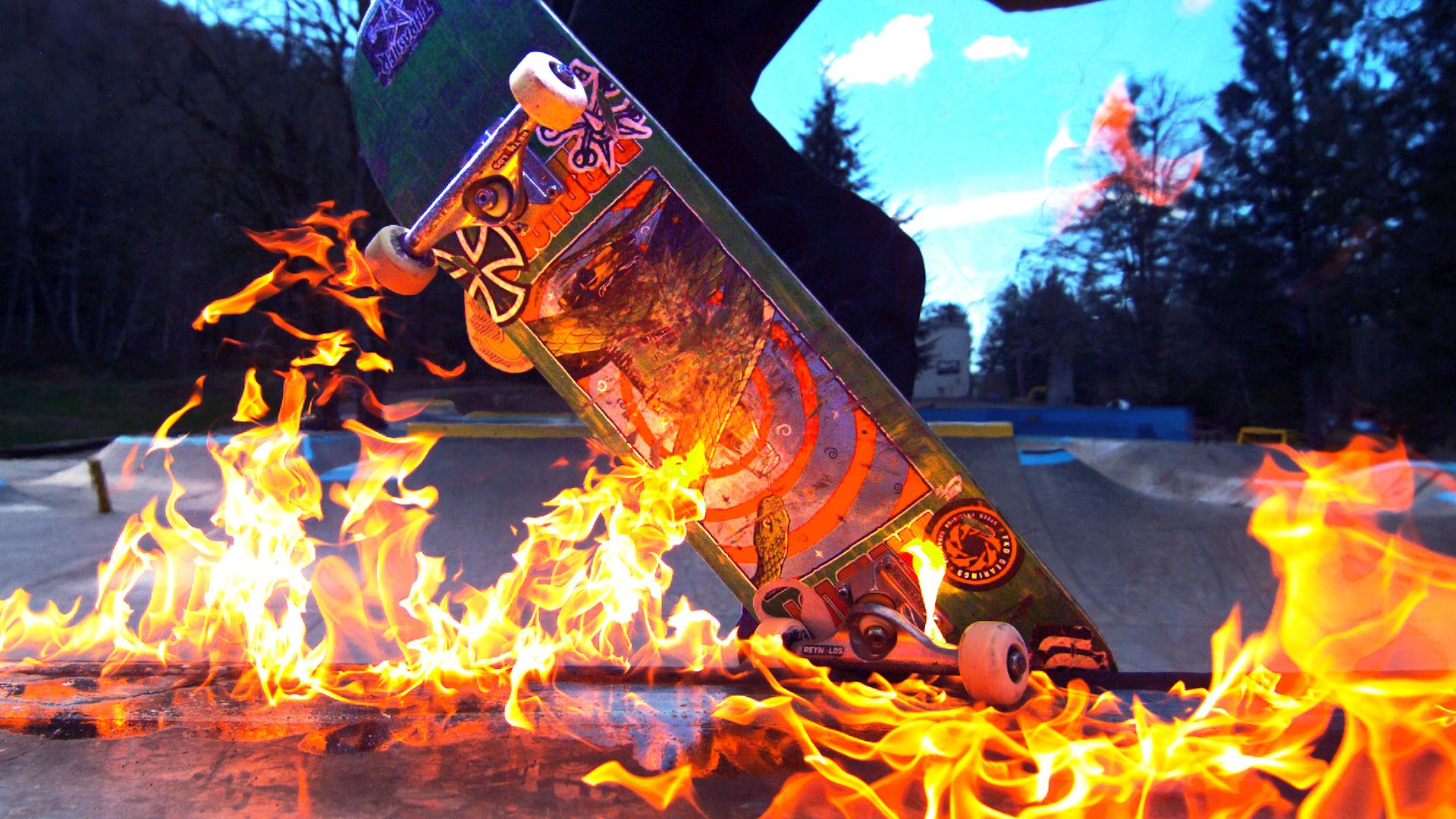 Fire Skateboard Wallpapers - Wallpaper Cave