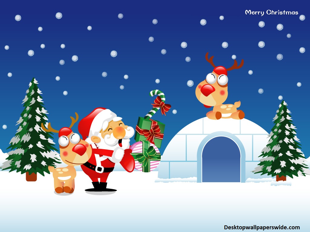 Cartoon Christmas Desktop Wallpapers - Wallpaper Cave