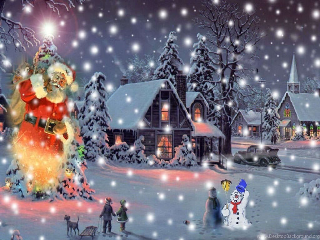 Cartoon Christmas Desktop Wallpapers - Wallpaper Cave