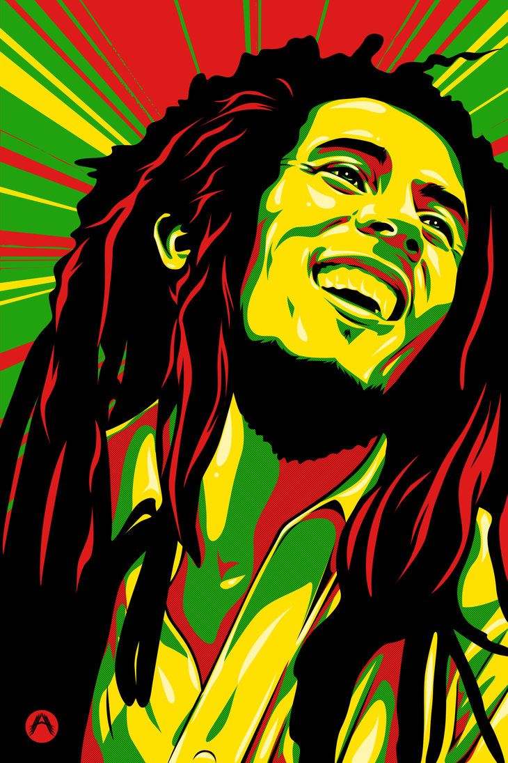 Bob Marley Cartoon Wallpapers - Wallpaper Cave