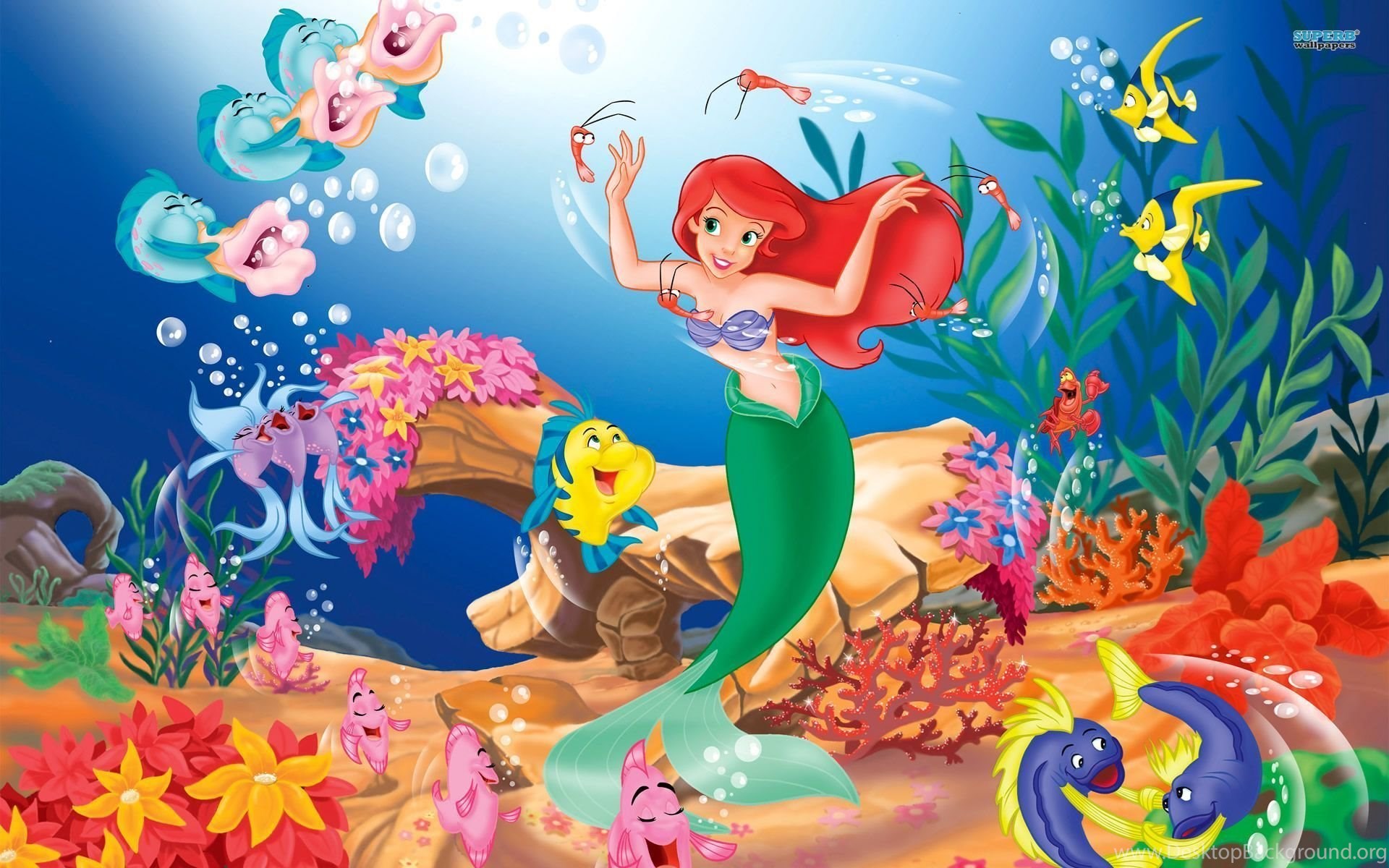 Ariel The Mermaid Wallpapers - Wallpaper Cave