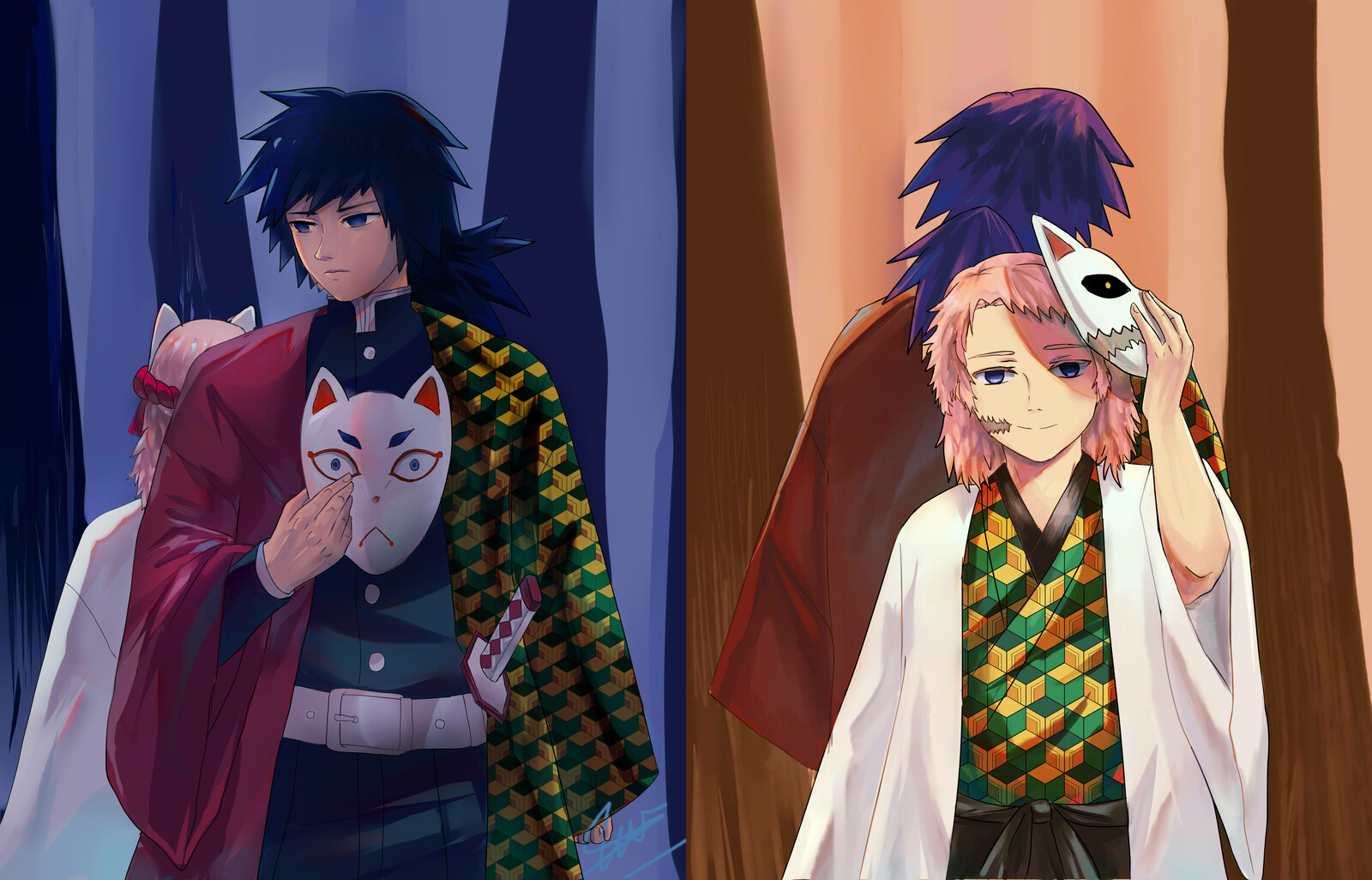 Giyuu X Sabito Wallpapers - Wallpaper Cave