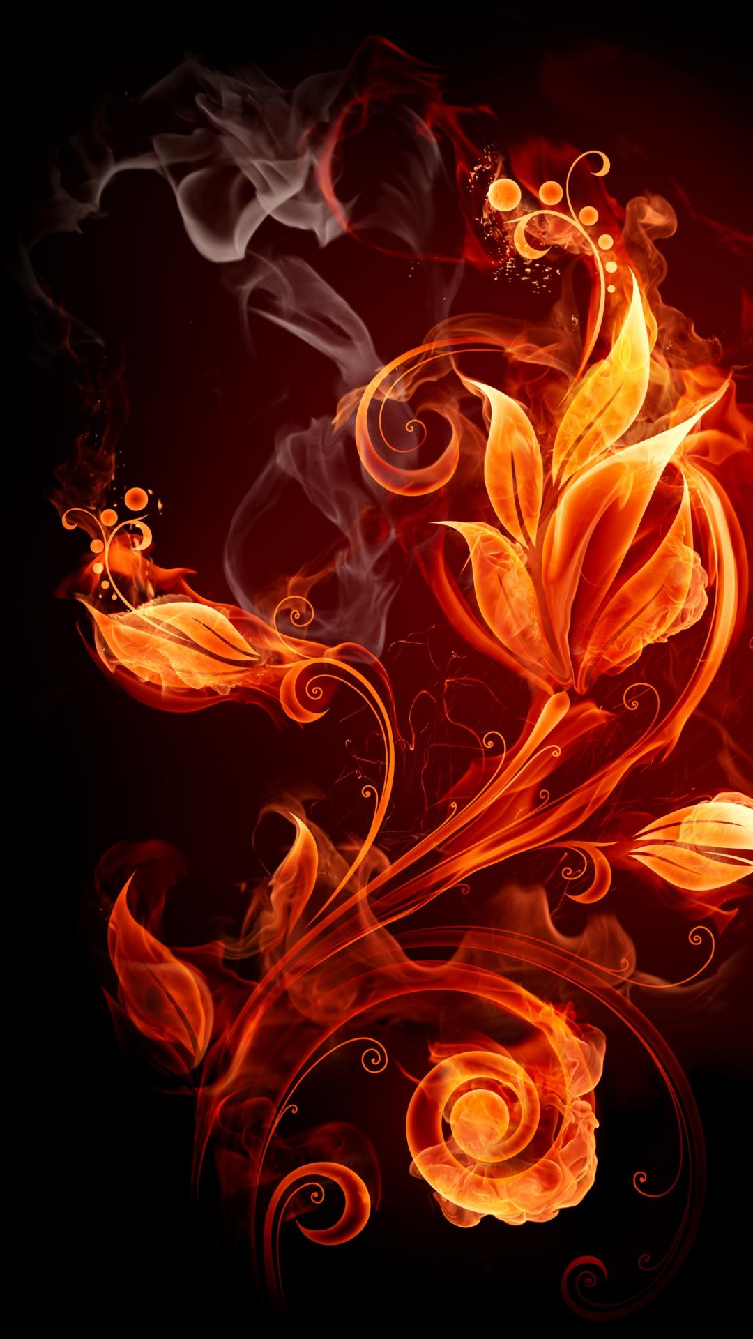 Flower On Fire Wallpapers - Wallpaper Cave