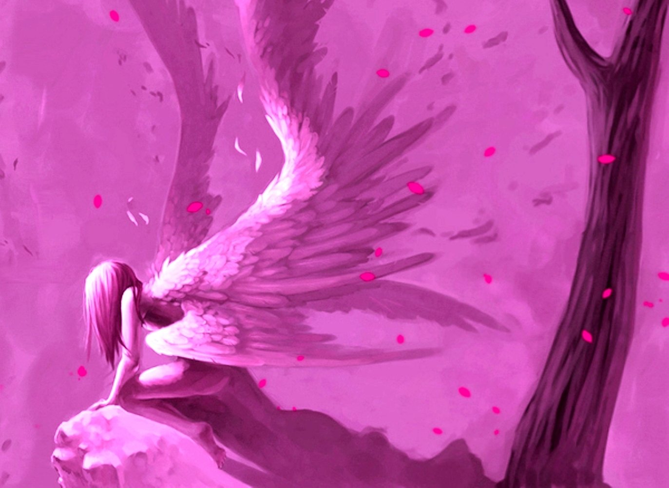Pink Angel Wallpapers - Wallpaper Cave