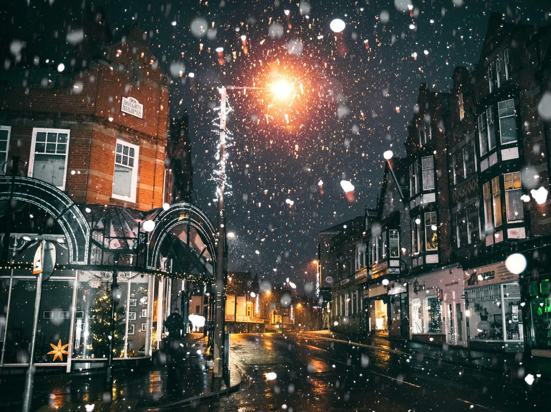 Winter Town Night Wallpapers - Wallpaper Cave