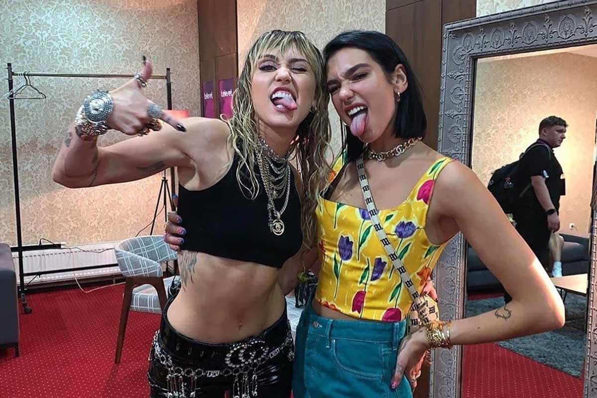 Miley Cyrus Dua Lipa Wallpapers - Wallpaper Cave