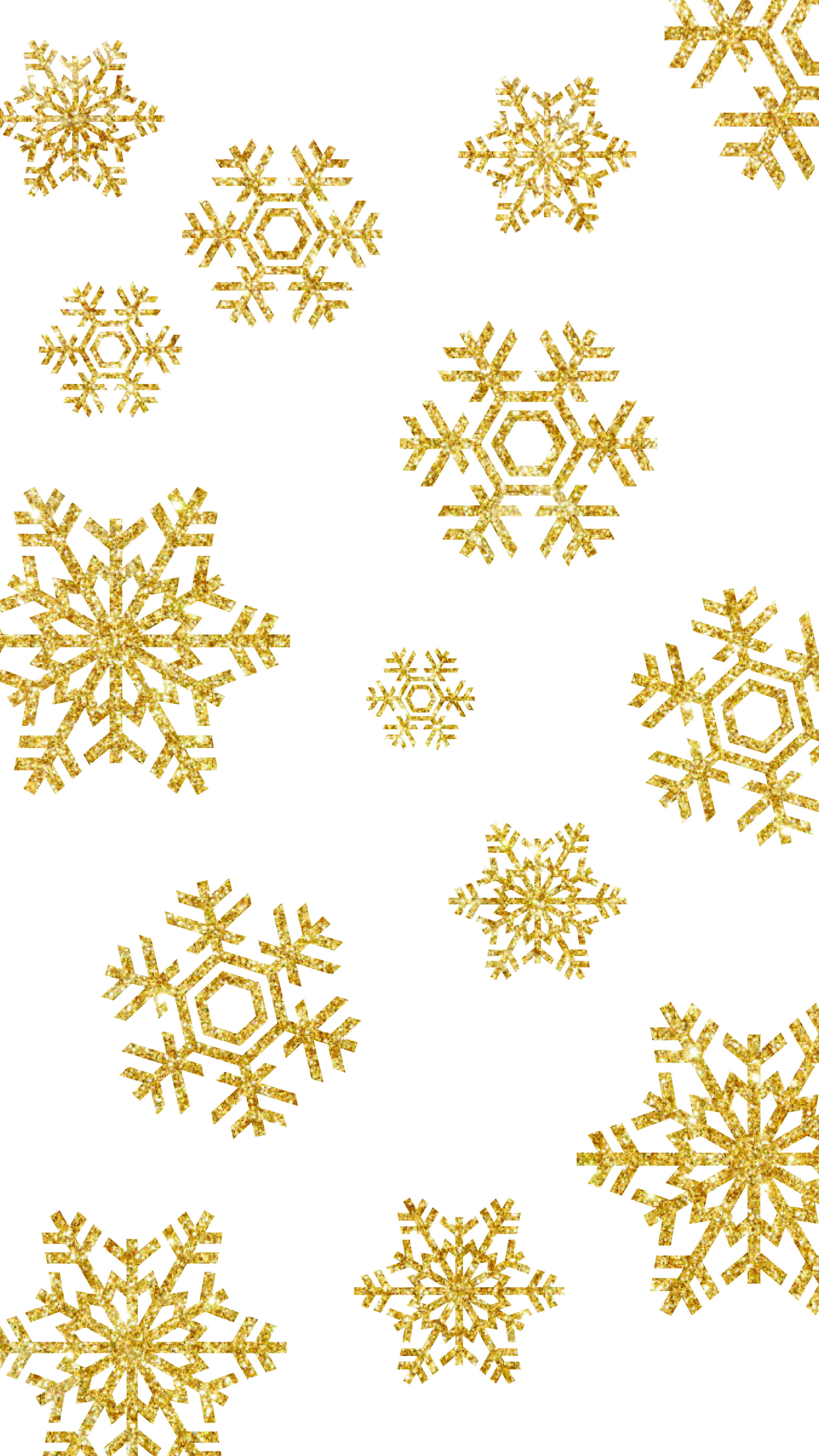 Gold Snowflake Background