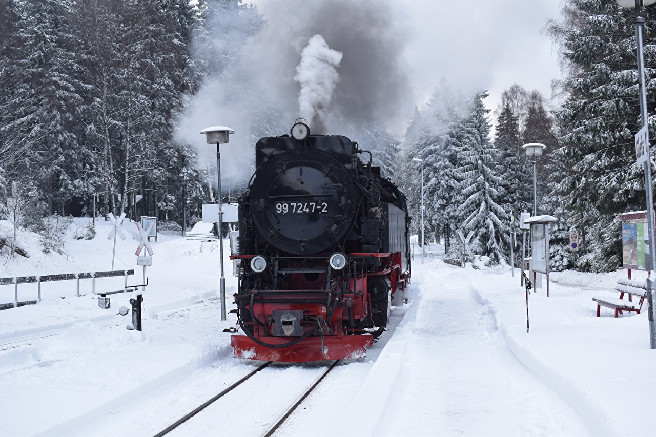 Winter Snow Train Wallpapers - Wallpaper Cave