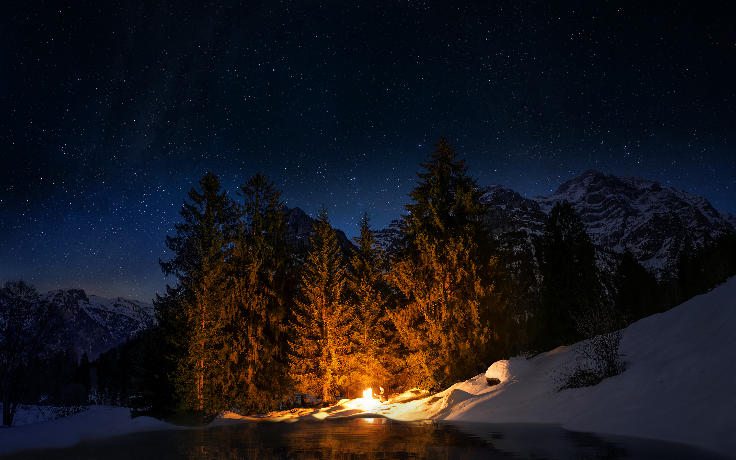 Winter Bonfire Wallpapers - Wallpaper Cave